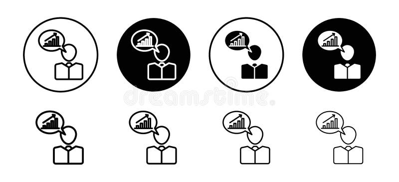 Consulting Vector Icon Set Collection. Consulting Outline Flat Icon ...