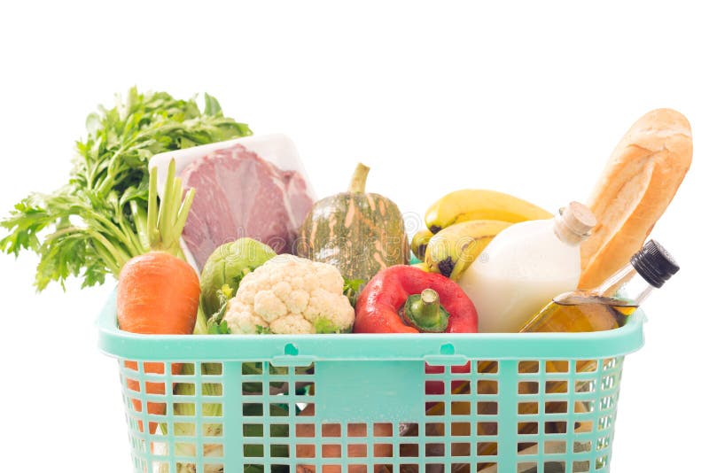 Shopping Basket stock photo. Image of basket, ingredients - 659528