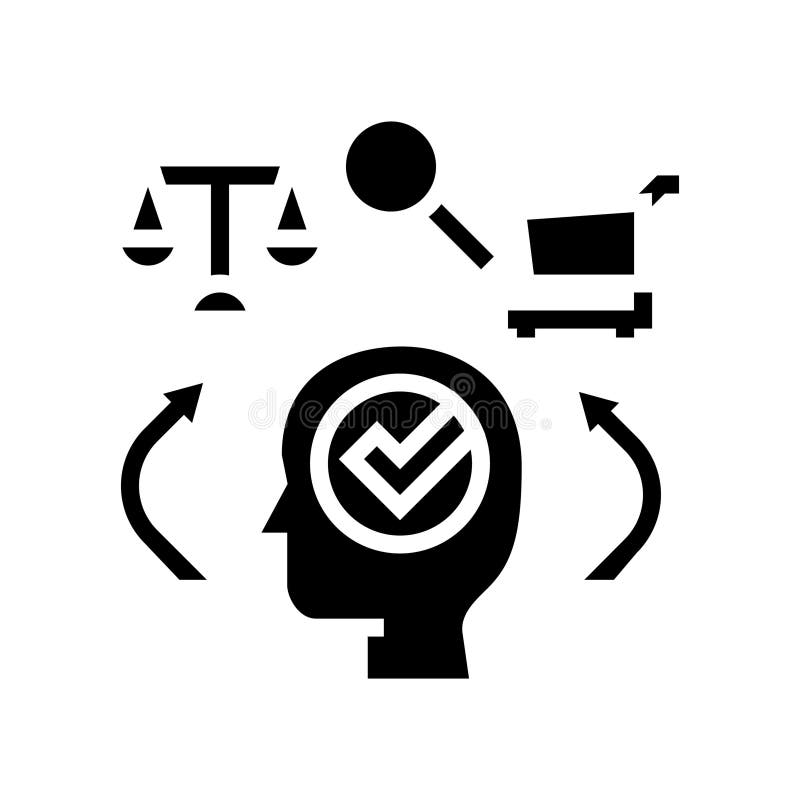 Consumer Behavior Glyph Icon Vector Illustration Stock Illustration ...