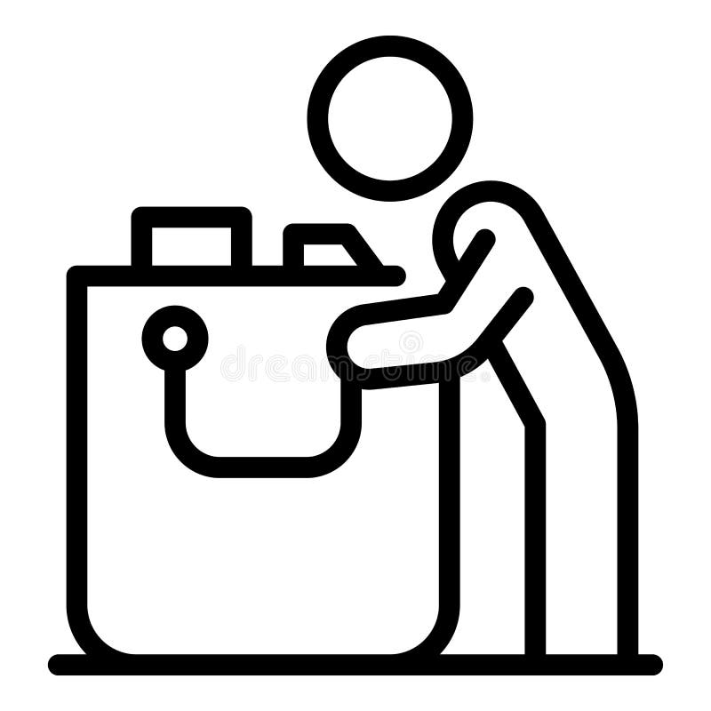 Consumer Behavior Icon, Outline Style Stock Vector - Illustration of ...