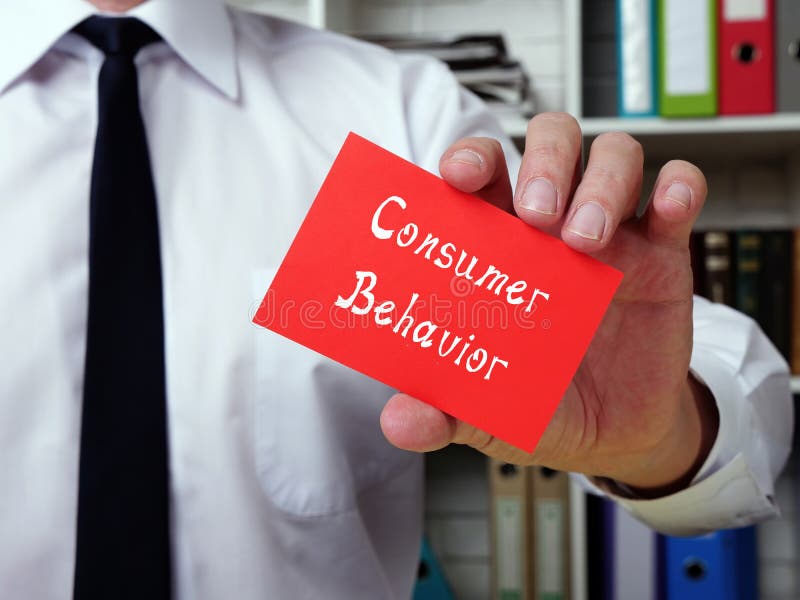 Consumer Behavior Sign on the Page Stock Photo - Image of text, idea ...