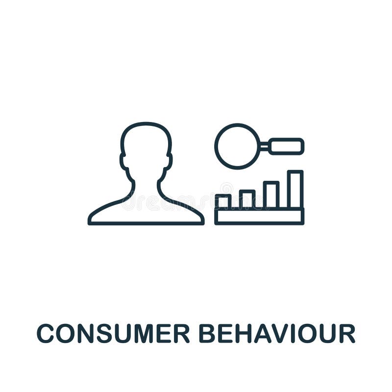 Consumer Behaviour Icon. Line Style Element from Loyalty Program ...