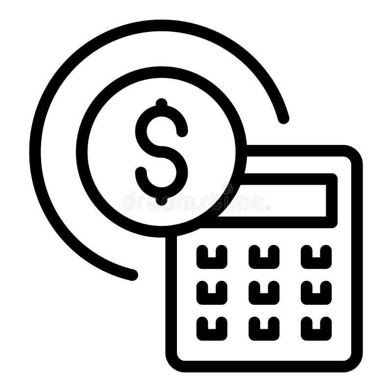 Consumer Budget Icon, Outline Style Stock Vector - Illustration of ...