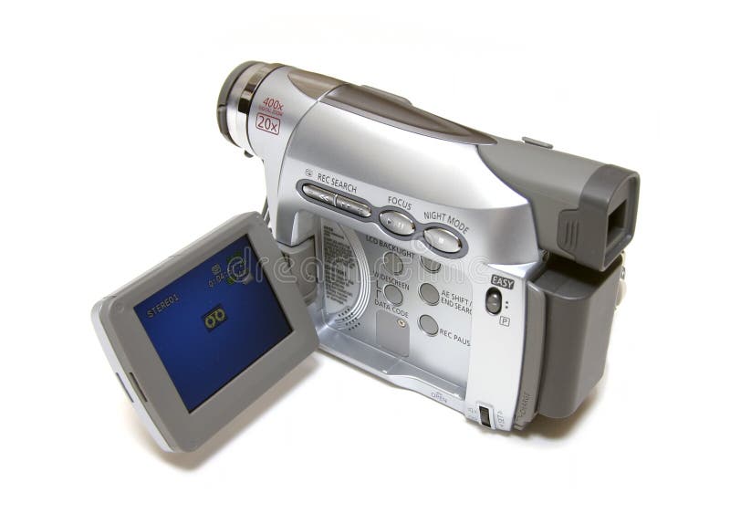 VHS Camcorder stock photo. Image of black, movie, tape, camera - 12524