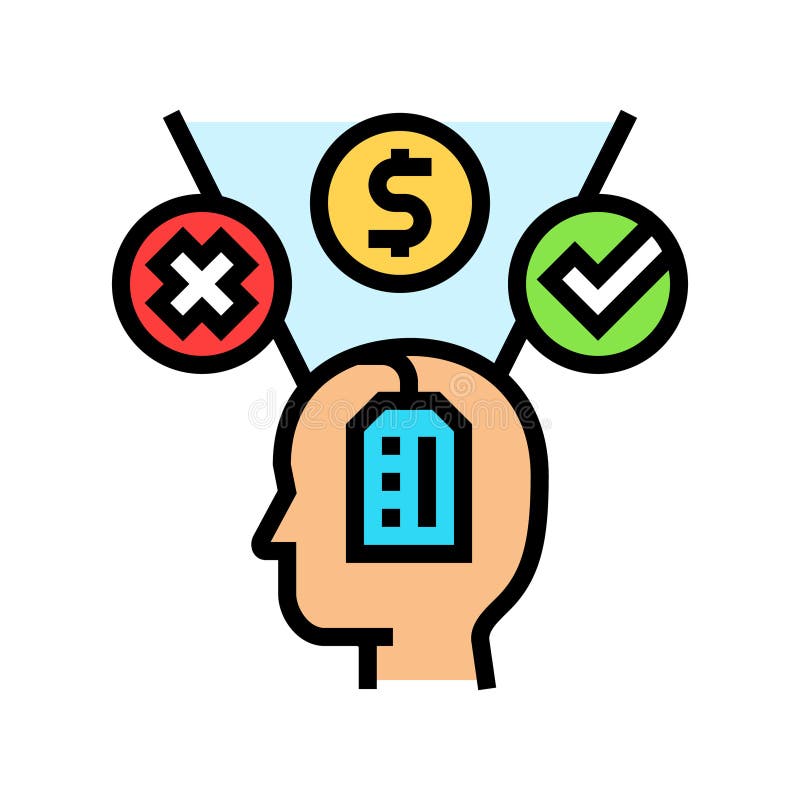 Consumer Decision Making Consumer Behavior Color Icon Vector ...