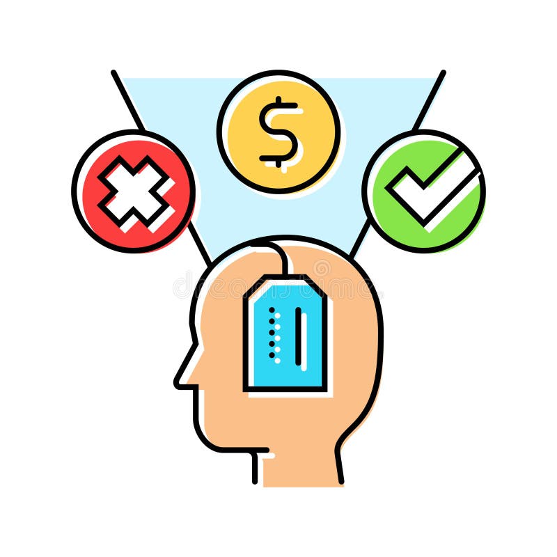Consumer Decision Making Consumer Behavior Color Icon Vector ...
