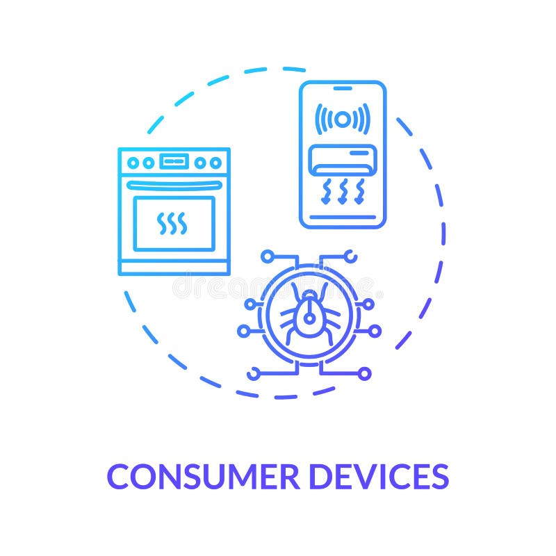 Consumer Devices Concept Icon Stock Vector - Illustration of icon ...