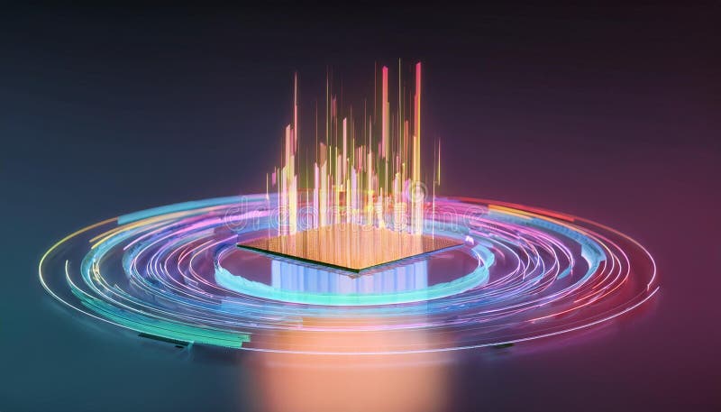 Consumer Future and Technology Concepts: Quantum Computing Concept ...