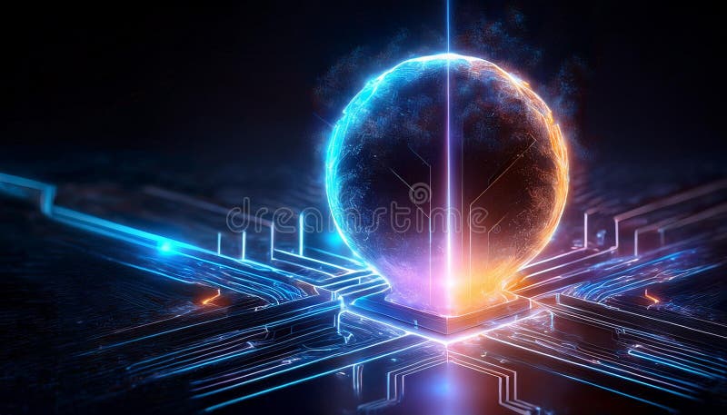 Consumer Future and Technology Concepts: Quantum Computing Concept ...