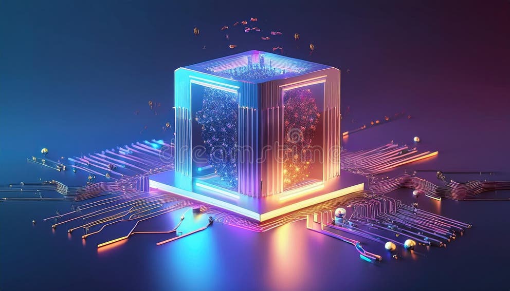 Consumer Future and Technology Concepts: Quantum Computing Concept ...