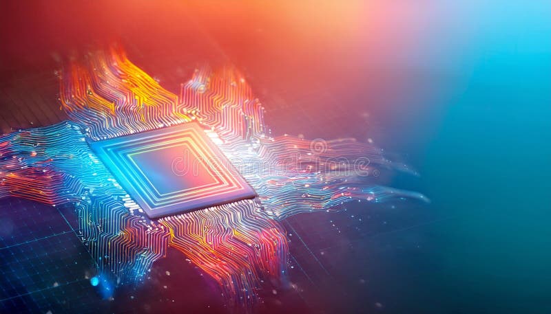 Consumer Future and Technology Concepts: Quantum Computing Concept ...