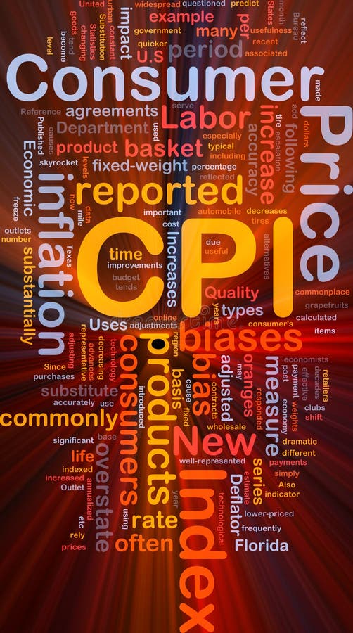 Consumer Index Background Concept Glowing Stock Illustration ...