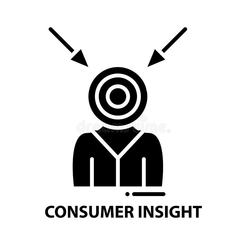 Consumer Insight Icon, Black Vector Sign with Editable Strokes, Concept ...