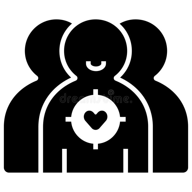 Consumer Insight Solid Illustration Stock Vector - Illustration of ...