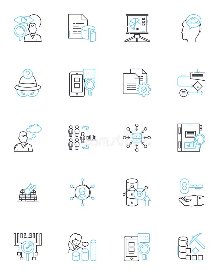 Consumer Insights Linear Icons Set. Preferences, Behavior, Attitudes ...