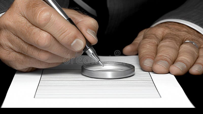 Consumer Inspects Quality and Price of Products Using a Magnifying ...
