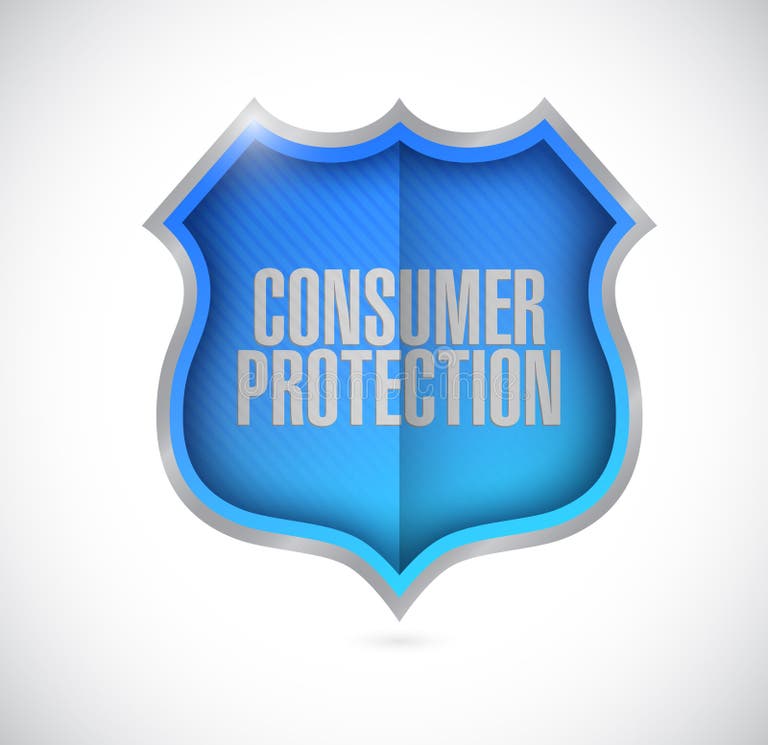 Consumer Protection Shield Illustration Stock Illustration ...