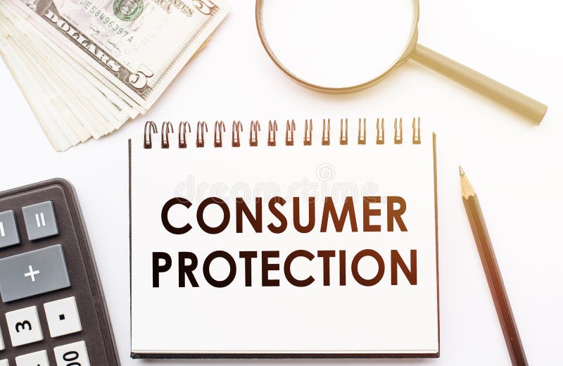 CONSUMER PROTECTION - Text Written on a Notebook with Office Background ...