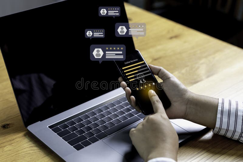 Consumer Review Concepts with Bubble People Review Comments and Rating ...