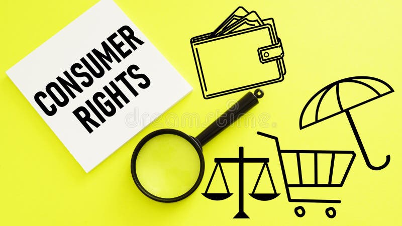 Consumer Rights are Shown Using the Text Stock Image - Image of concept ...