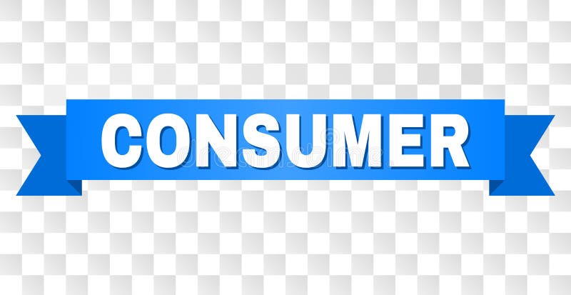 Blue Stripe with CONSUMER Title Stock Vector - Illustration of sticker ...