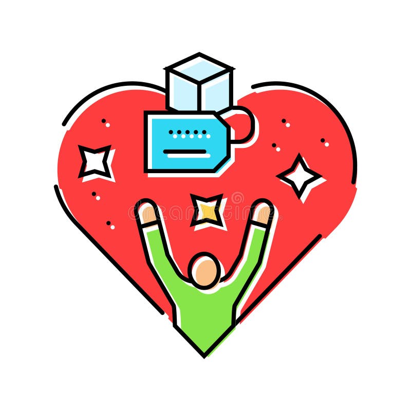 Consumer Trust Behavior Color Icon Vector Illustration Stock ...