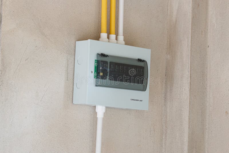 Consumer Unit with Automatic Fuses and Switchboard with Circuit ...