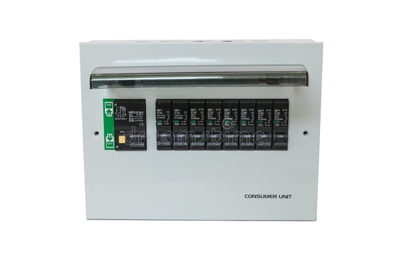 Consumer Unit with Automatic Fuses and Switchboard with Circuit ...