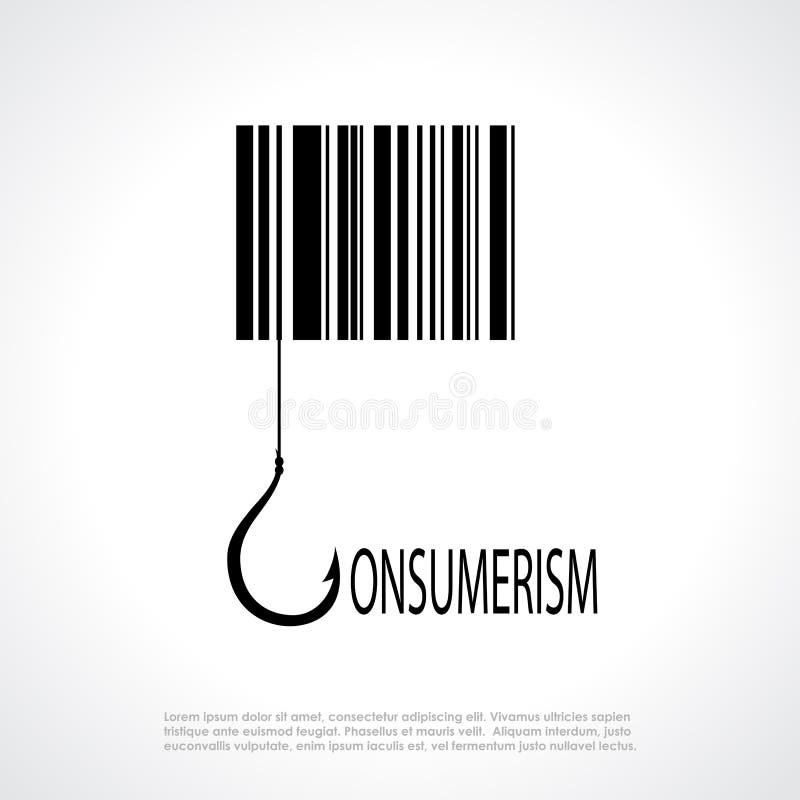 Consumerism poster stock vector. Illustration of isolated - 32575756