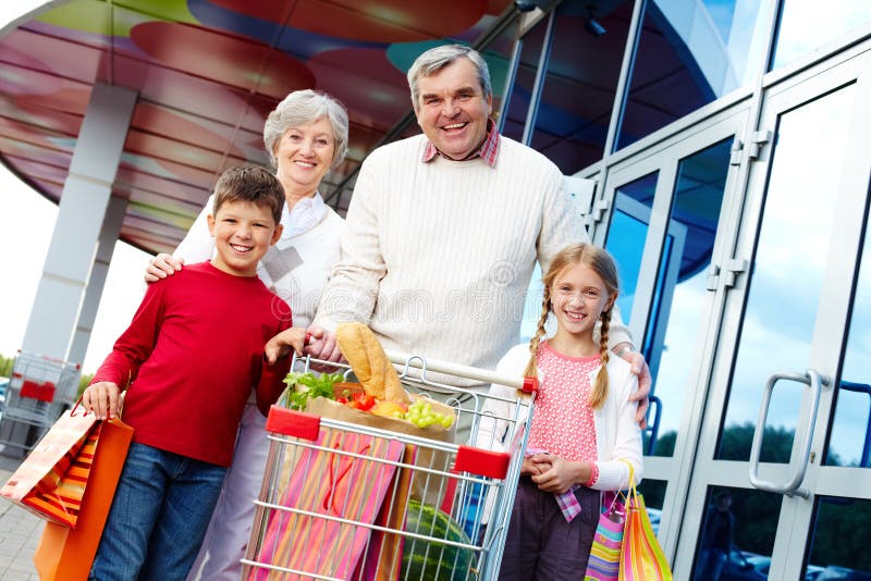 Happy consumers stock photo. Image of consumerism, center - 34220004