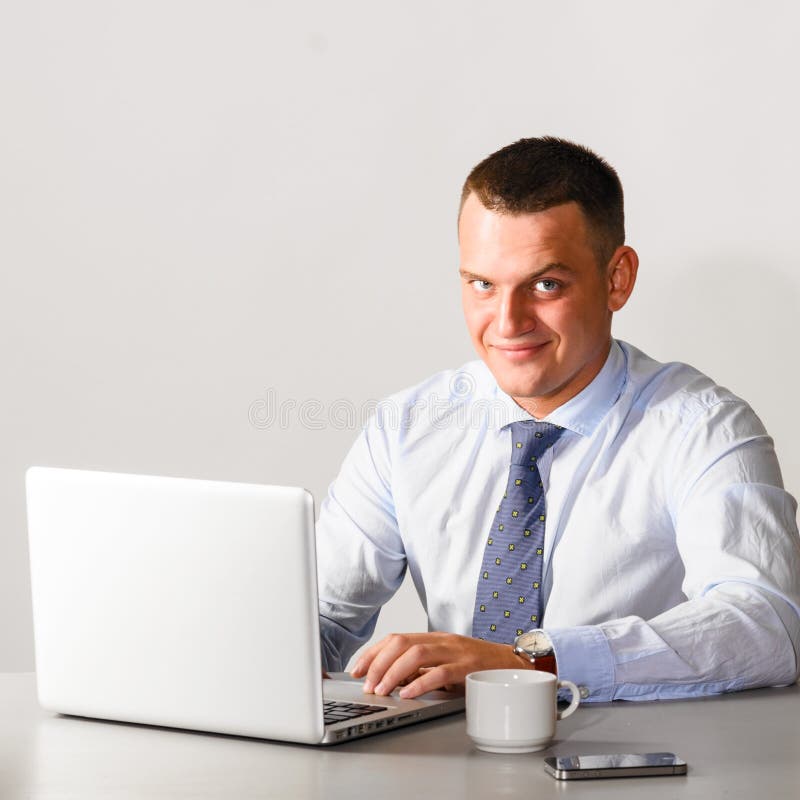 Consuming information stock photo. Image of welldressed - 27247910