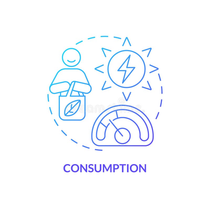 Consumption Blue Gradient Concept Icon Stock Vector - Illustration of ... Consumption Blue Gradient Concept Icon Stock Vector - Illustration of ...