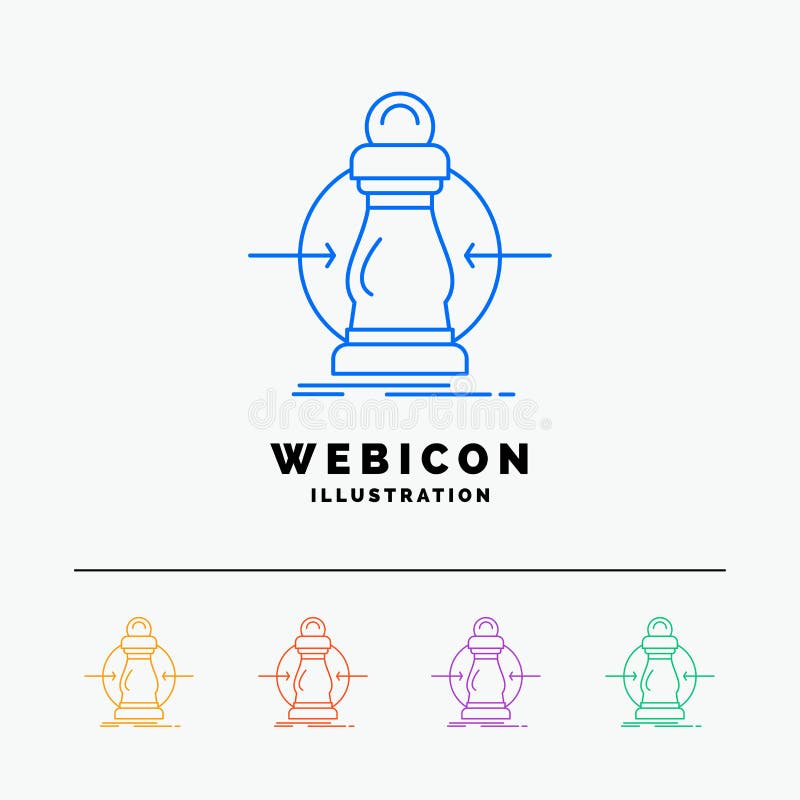 Consumption, Cost, Expense, Lower, Reduce 5 Color Line Web Icon ...