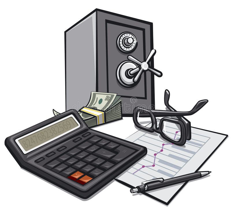 Contabilidad financiera stock de ilustración. Ilustración de efectivo ...