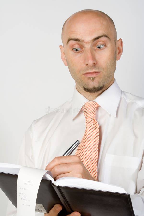 Contabilista surpreendido imagem de stock. Imagem de expressivo - 2581689