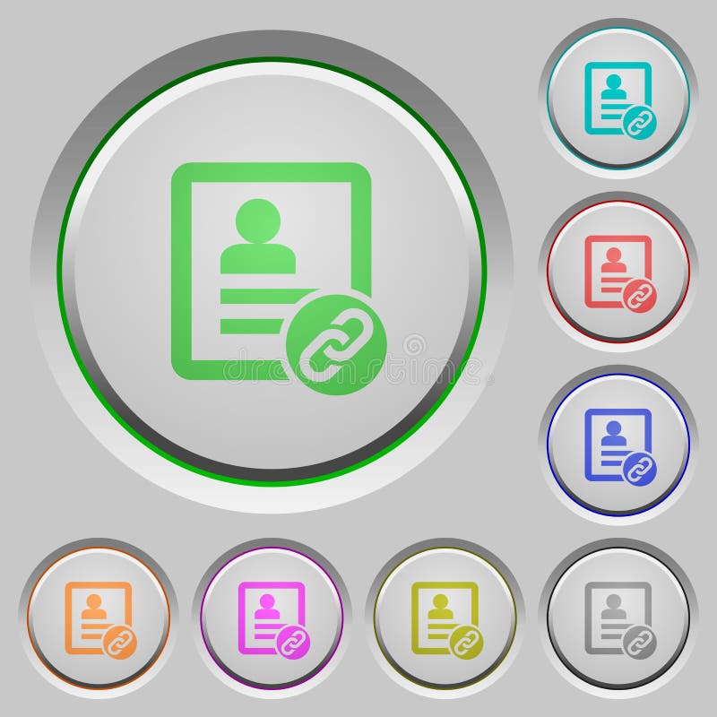 Contact Attach Push Buttons Stock Vector - Illustration of ...