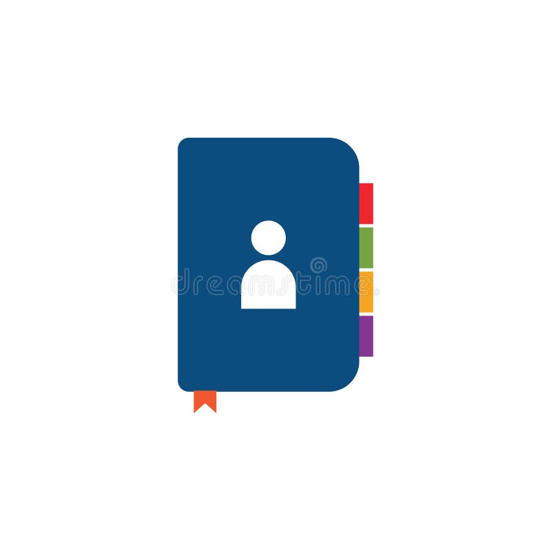 Contact Book Icon Graphic Design Template Vector Stock Vector ...