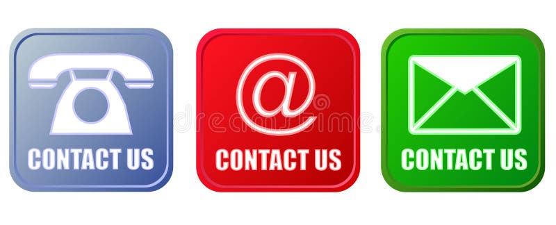 Contact us website buttons stock illustration. Illustration of buttons ...