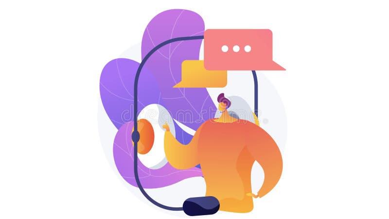 Contact Center 4K Loop Animation. Stock Footage - Video of footage ...