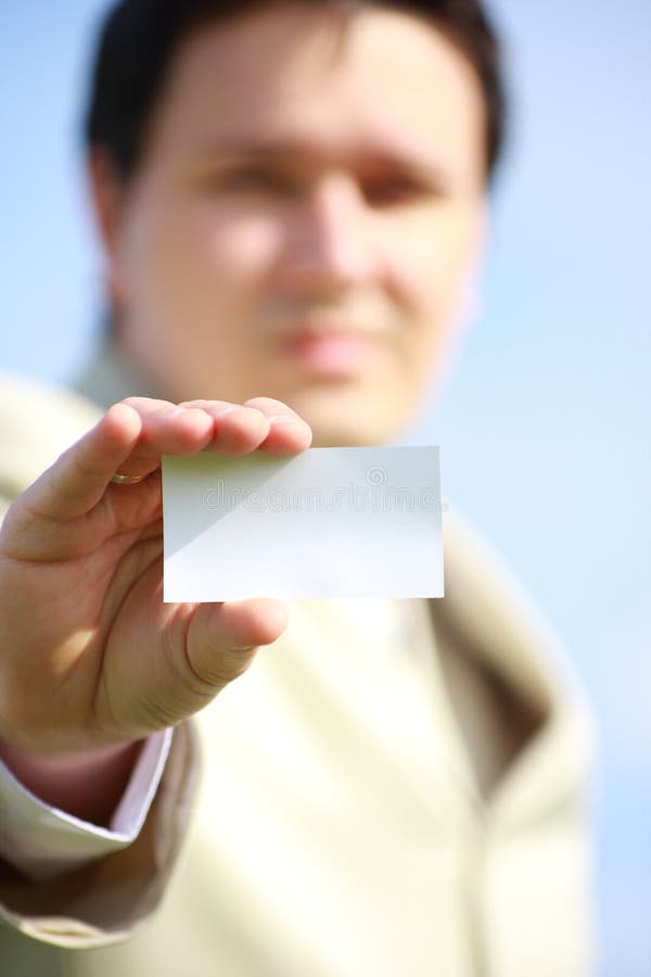 Contact card stock image. Image of adult, white, male - 9520213