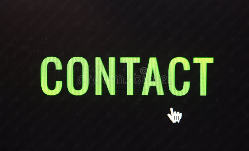 Contact click button stock photo. Image of global, screen - 46629136