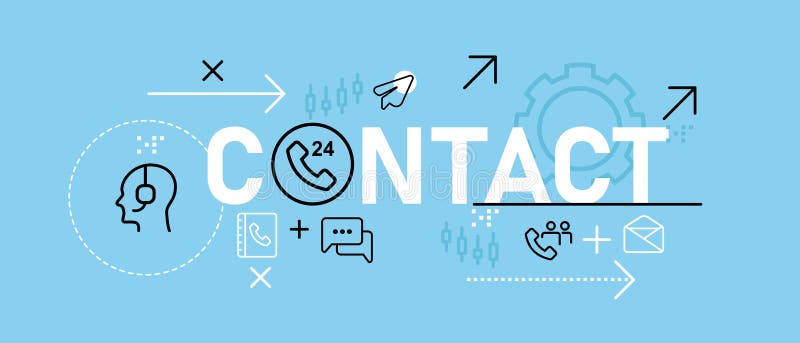 Contact Concept Customer Service Assistance Help Operator Communication ...