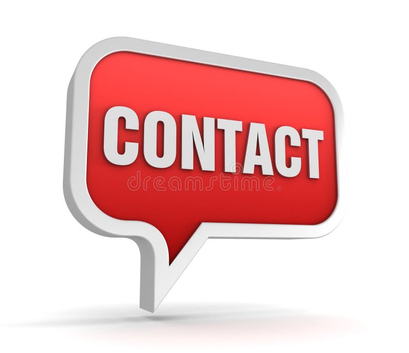 Contact Concept 3d Illustration Stock Illustration - Illustration of ...