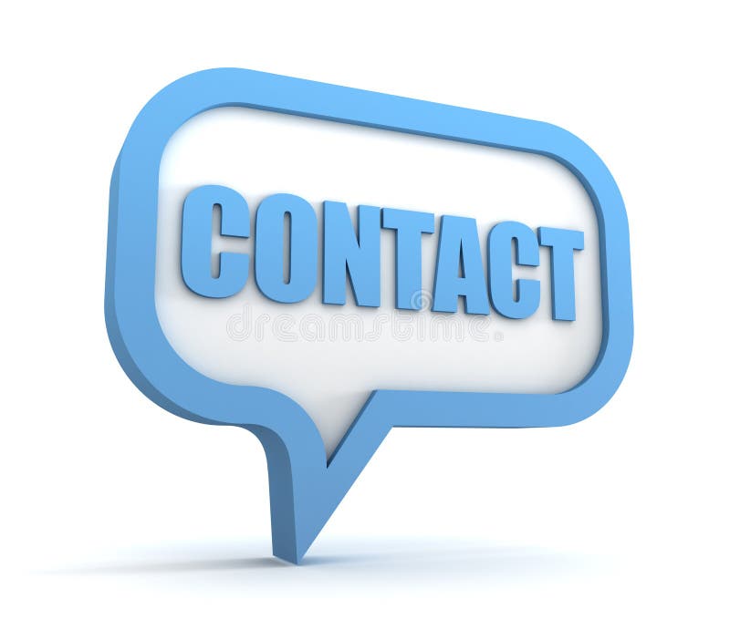 Contact Concept 3d Illustration Stock Illustration - Illustration of ...