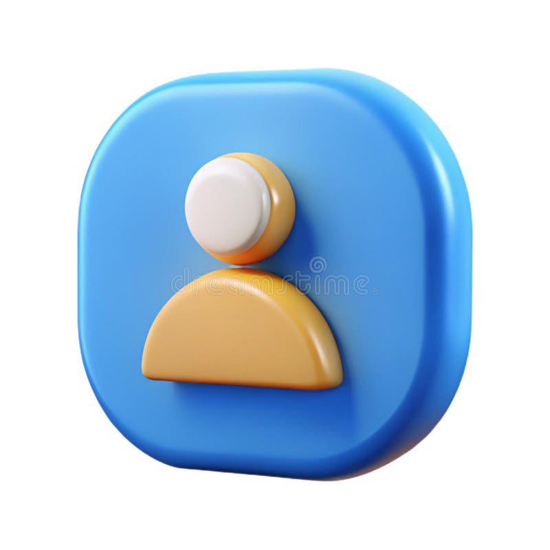 Contact 3D Icon stock illustration. Illustration of abstract - 358576893