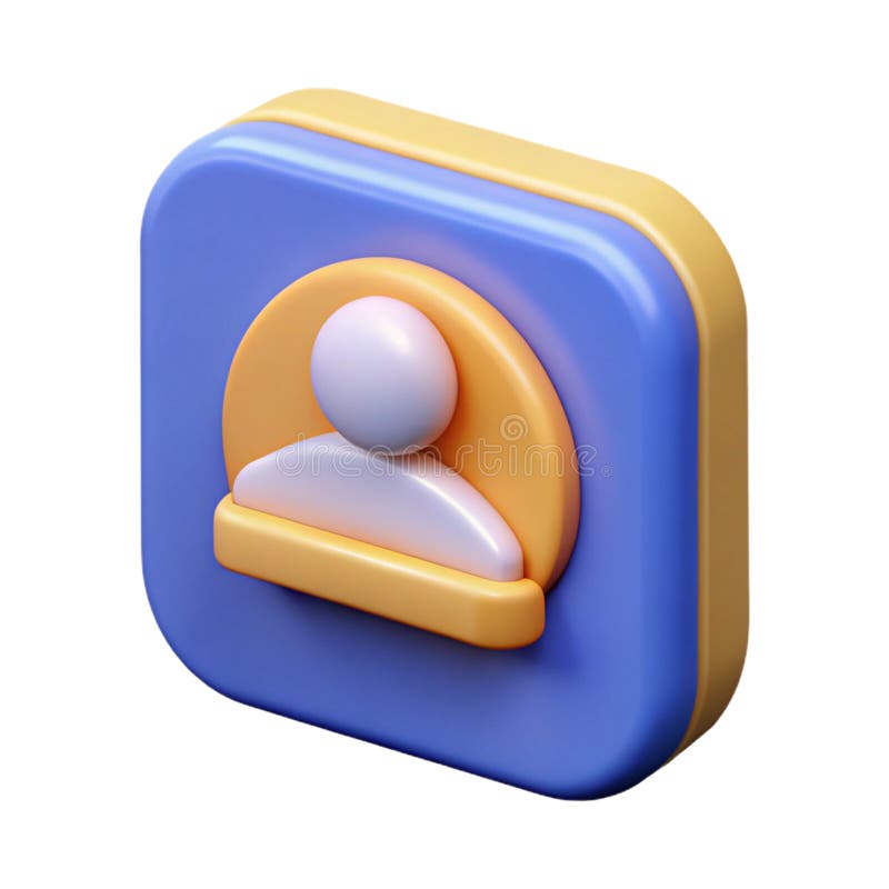 Contact 3D Icon stock illustration. Illustration of trendy - 358576895