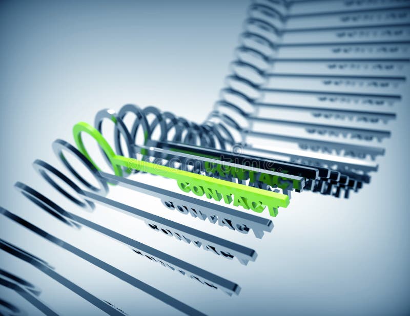 Contact stock illustration. Illustration of horizontal - 41878908