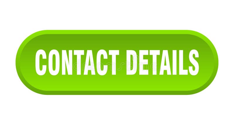 Contact Details Button. Rounded Sign on White Background Stock Vector ...