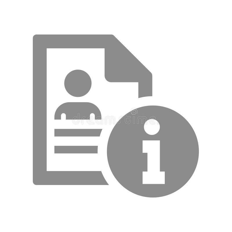 Contact or Employee Cv Information Stock Vector - Illustration of icons ...