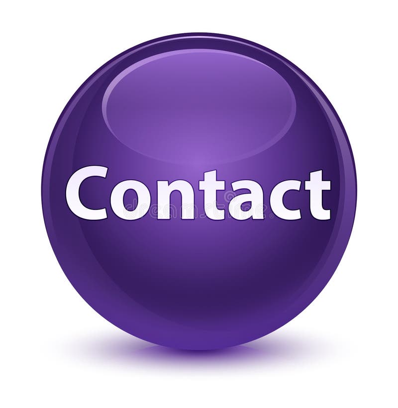 Contact Glassy Purple Round Button Stock Illustration - Illustration of ...
